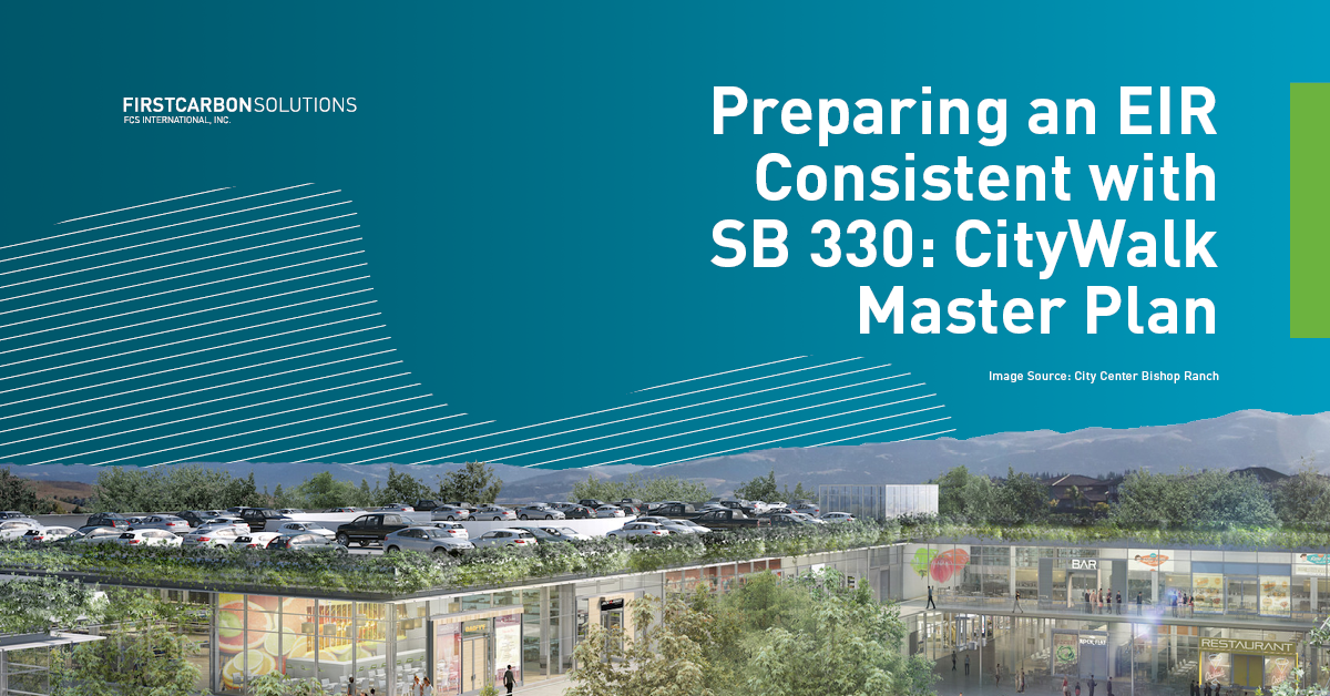 Preparing an EIR consistent with SB 330: - FirstCarbon Solutions